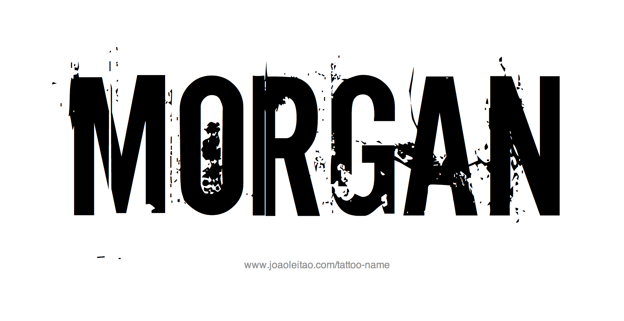 Morgan Name Tattoo Designs